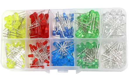 Bright DIP LED Round Top Diffused Type Assortment Kit Box – MAKERJUNCTION